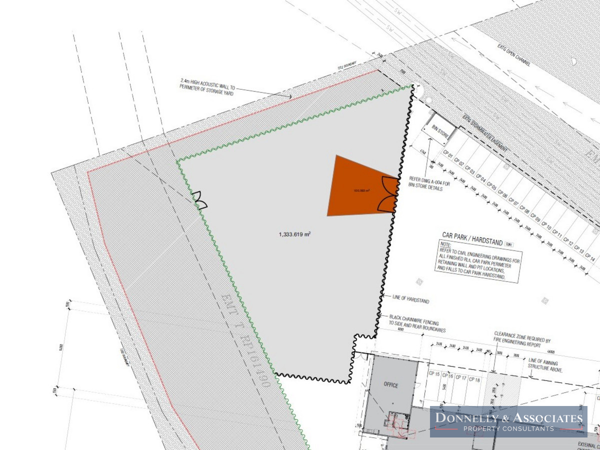 Fully Sealed and Fenced Hardstand - Donnelly & Associates Pty Ltd